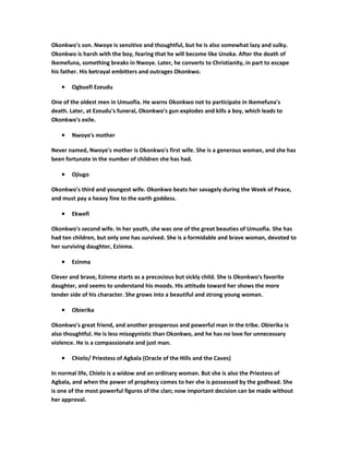 Things fall apart theme traition and customs | PDF