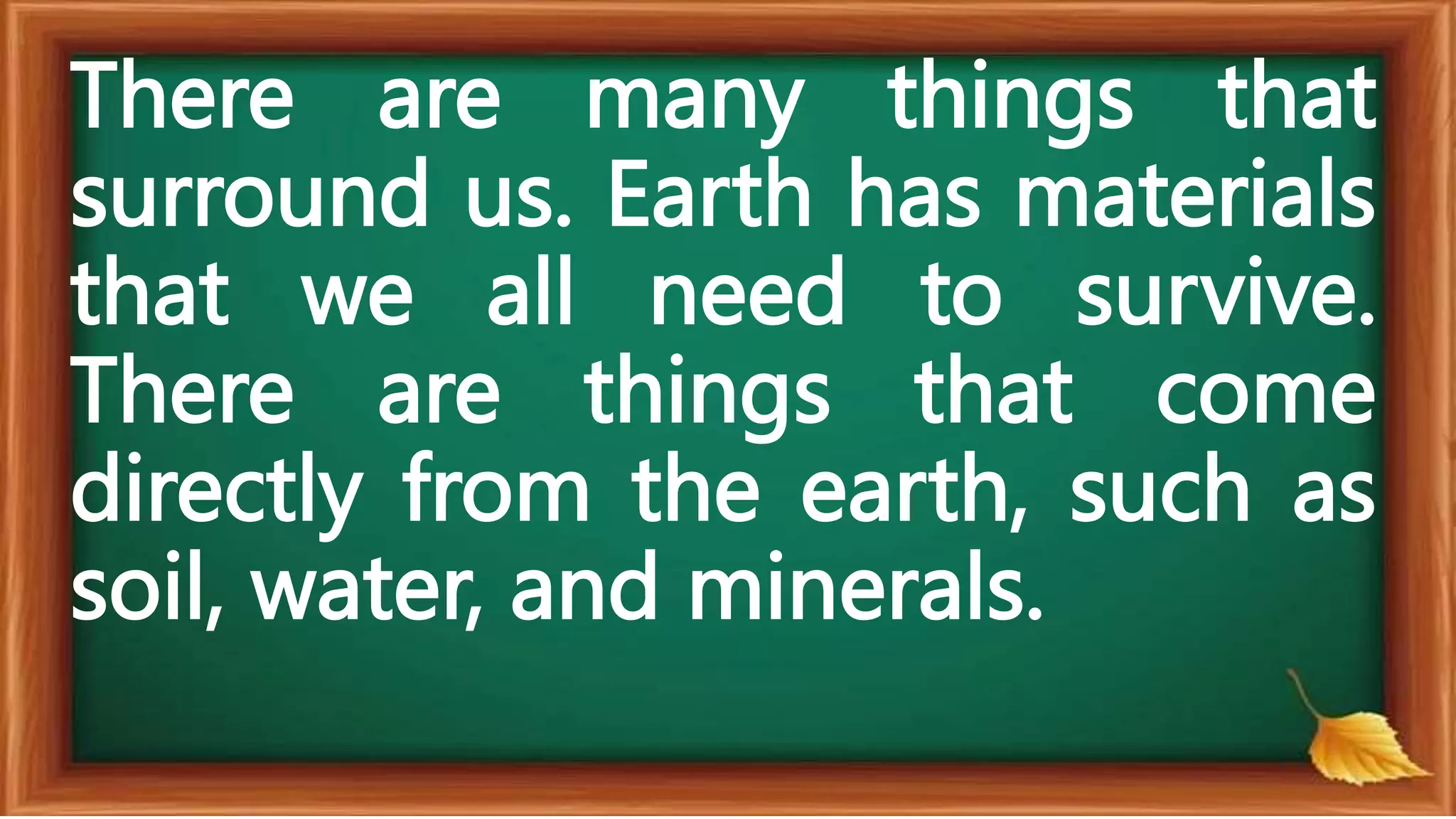 Things in the Surroundings and their Importance.pptx