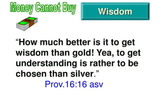 Things Money Cannot Buy | PPT