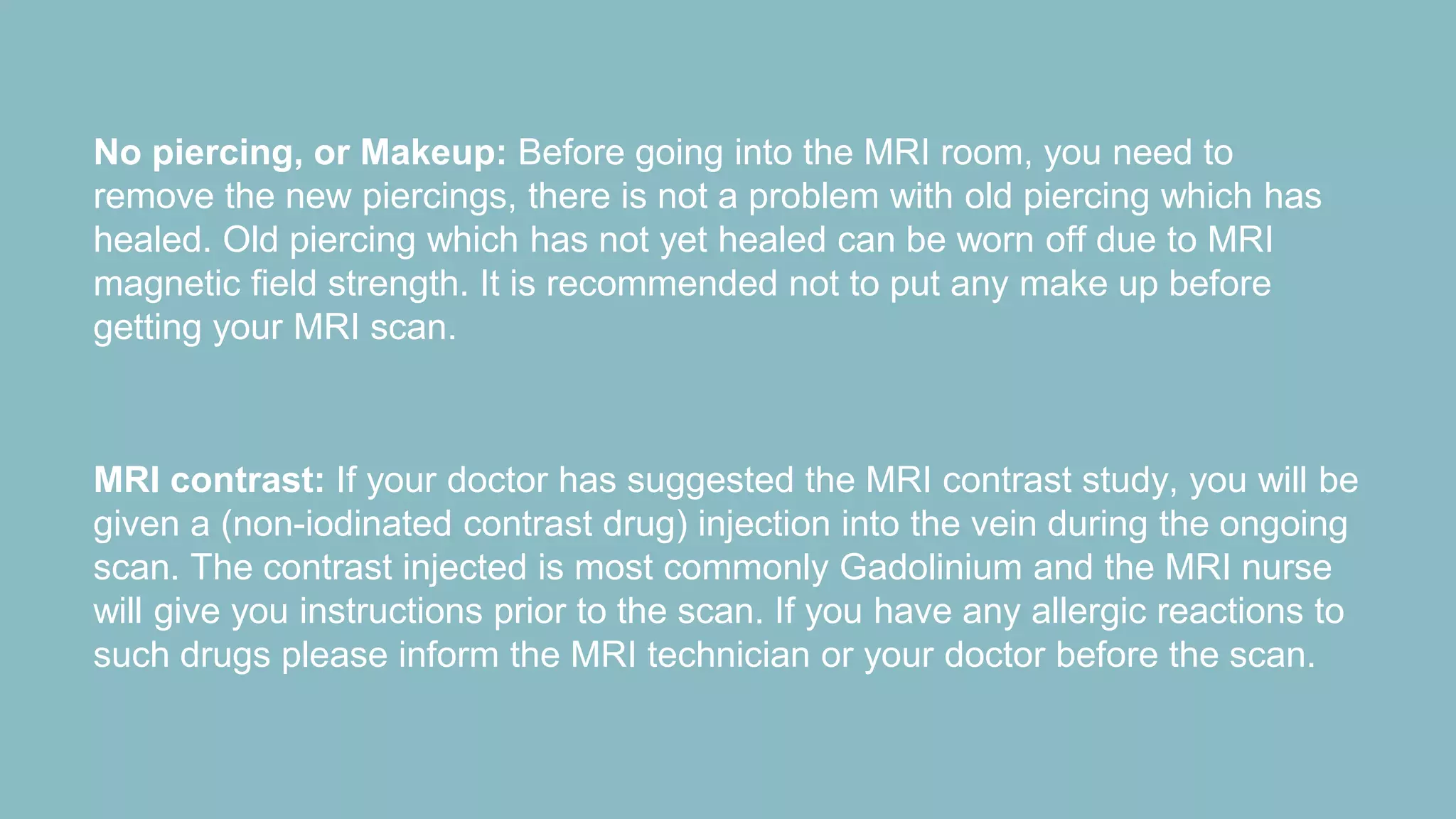 Things to consider before MRI Scan.pptx