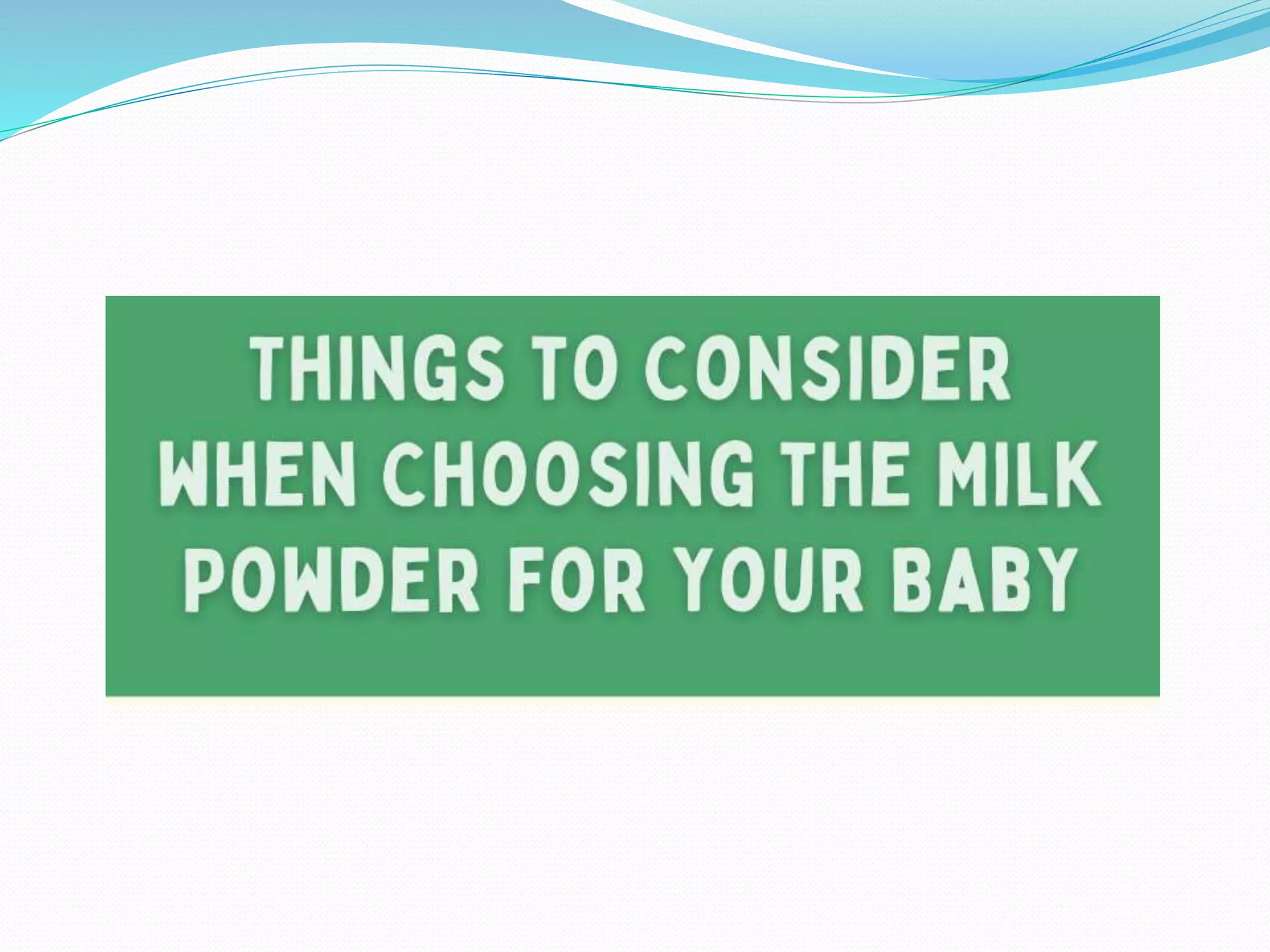 Things to Consider when Choosing the Milk Powder for your Baby - Danone ...