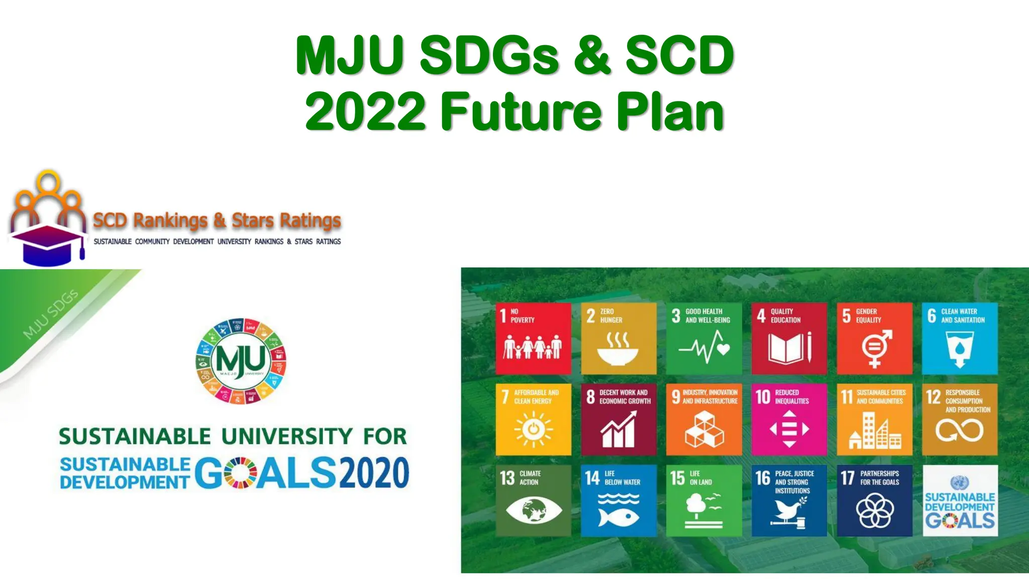 MJU Things to do for SDGs Impact Ranking 2022 | PPT