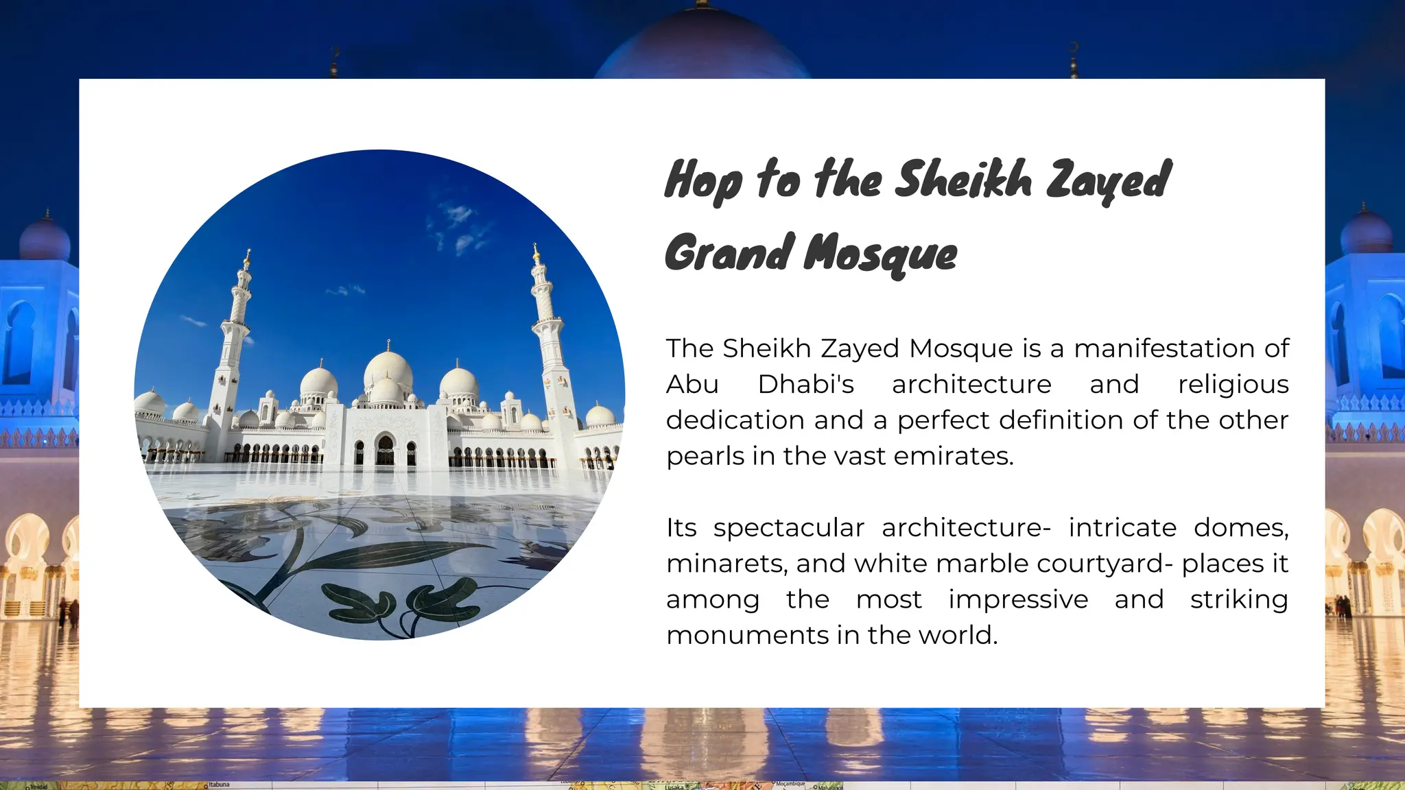 Experience Thrill and Tranquility in Abu Dhabi | PPT