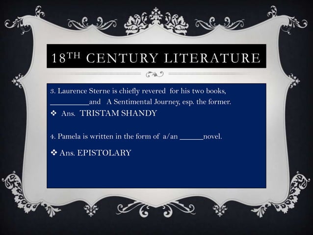 On 18th century literature | PPTX