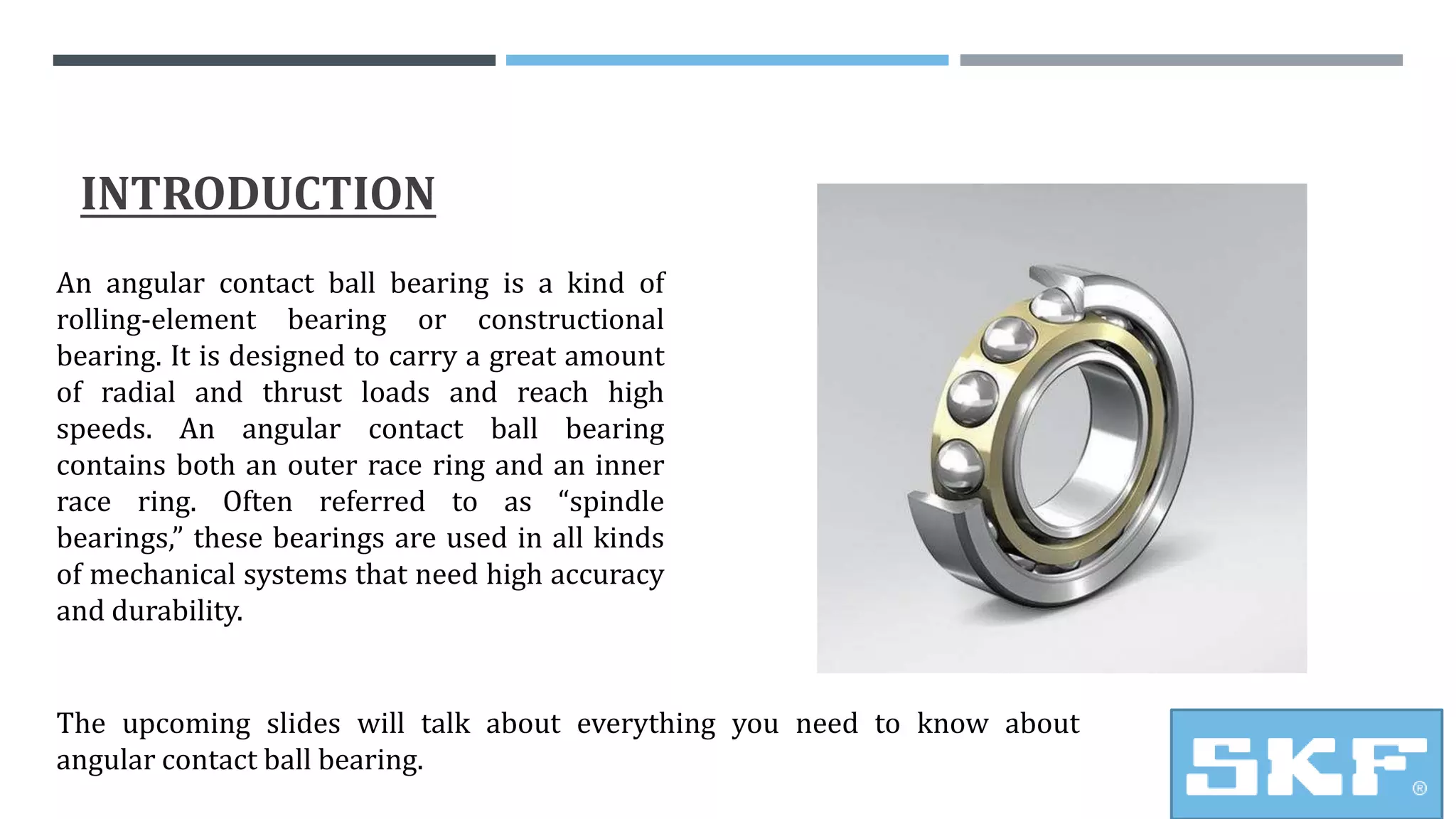 Things to Know About an Angular Contact Ball Bearing | PPTX