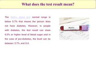 Things to Know about HbA1c Blood Test | PPT