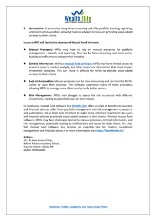 Things to know about mutual fund software for distributors.pdf