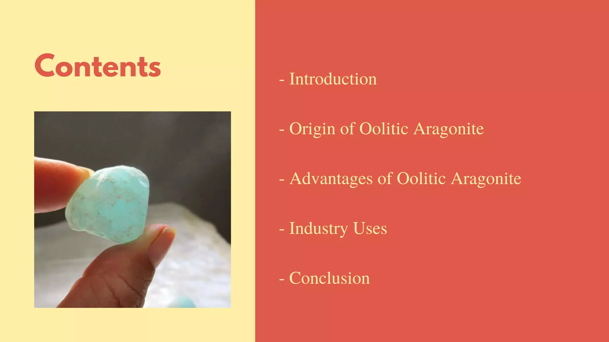 Things to Know About Oolitic Aragonite | PPTX