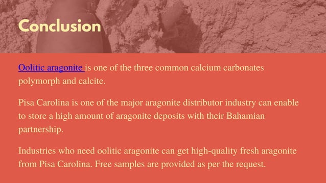 Things to Know About Oolitic Aragonite | PPTX | Geology | Science