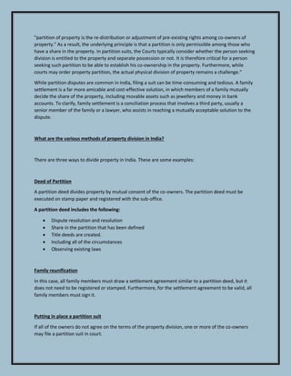 Things to know before filing a partition suit in India.pdf