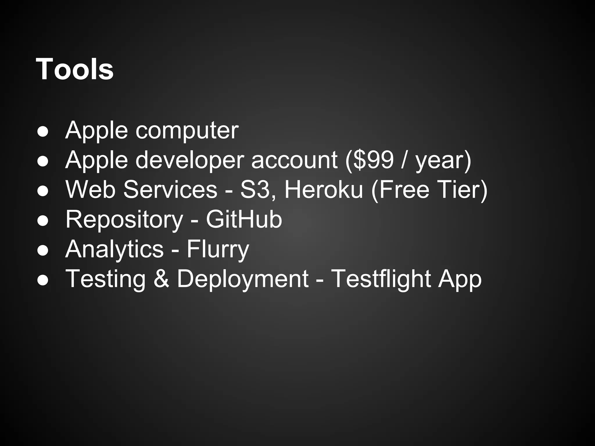 Things we learned building a native IOS app | PPT