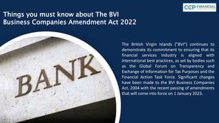 Things you must know about The BVI Business Companies Amendment Act ...
