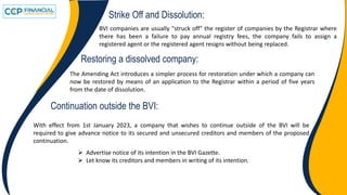 Things you must know about The BVI Business Companies Amendment Act ...