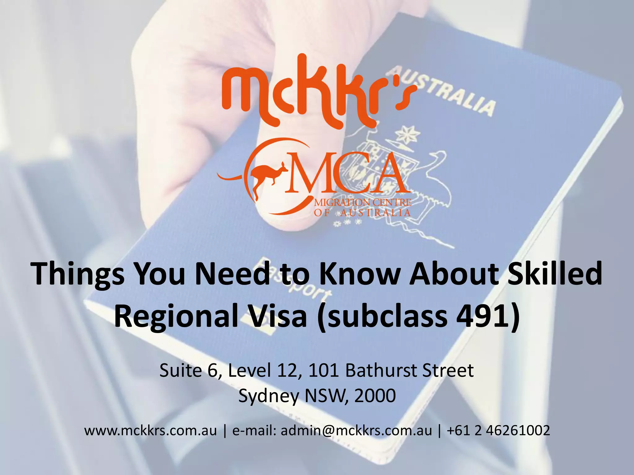 A guide to apply for Skilled Regional Visa subclass 491 | immigration ...
