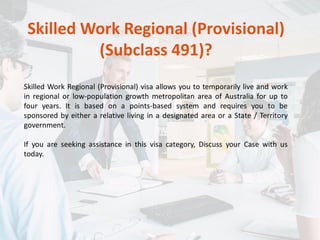 A guide to apply for Skilled Regional Visa subclass 491 | immigration ...