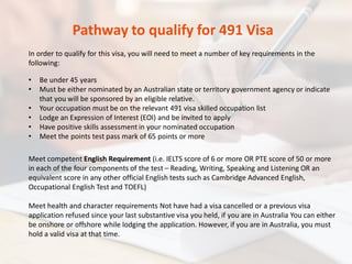 A guide to apply for Skilled Regional Visa subclass 491 | immigration Agents in Sydney,Australia ...