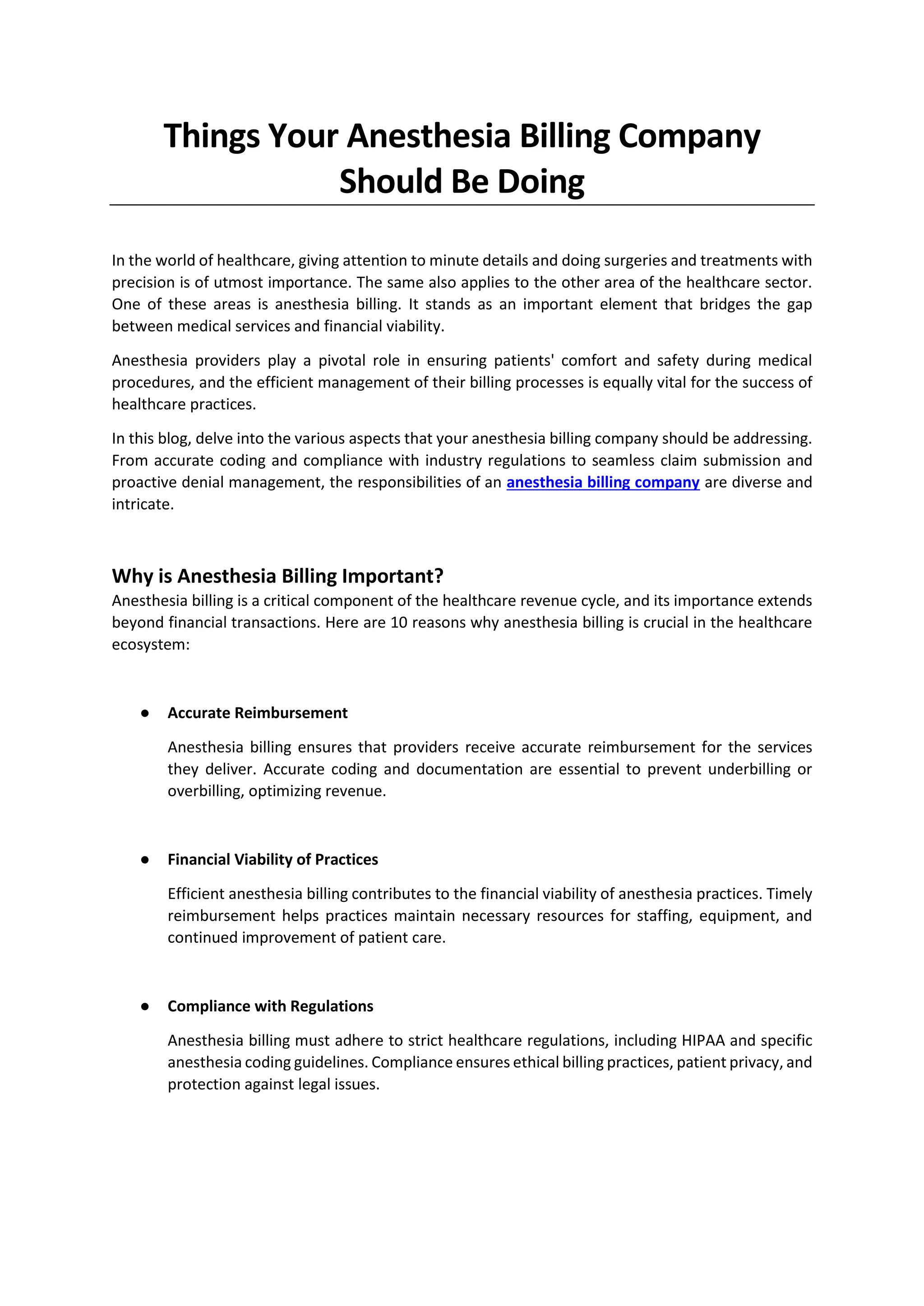 Things Your Anesthesia Billing Company Should Be Doing.pdf