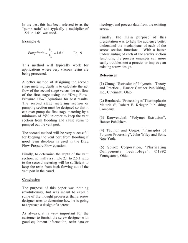 Basic Screw Geometry: Things Your Extruder Screw Designer Never Told ...