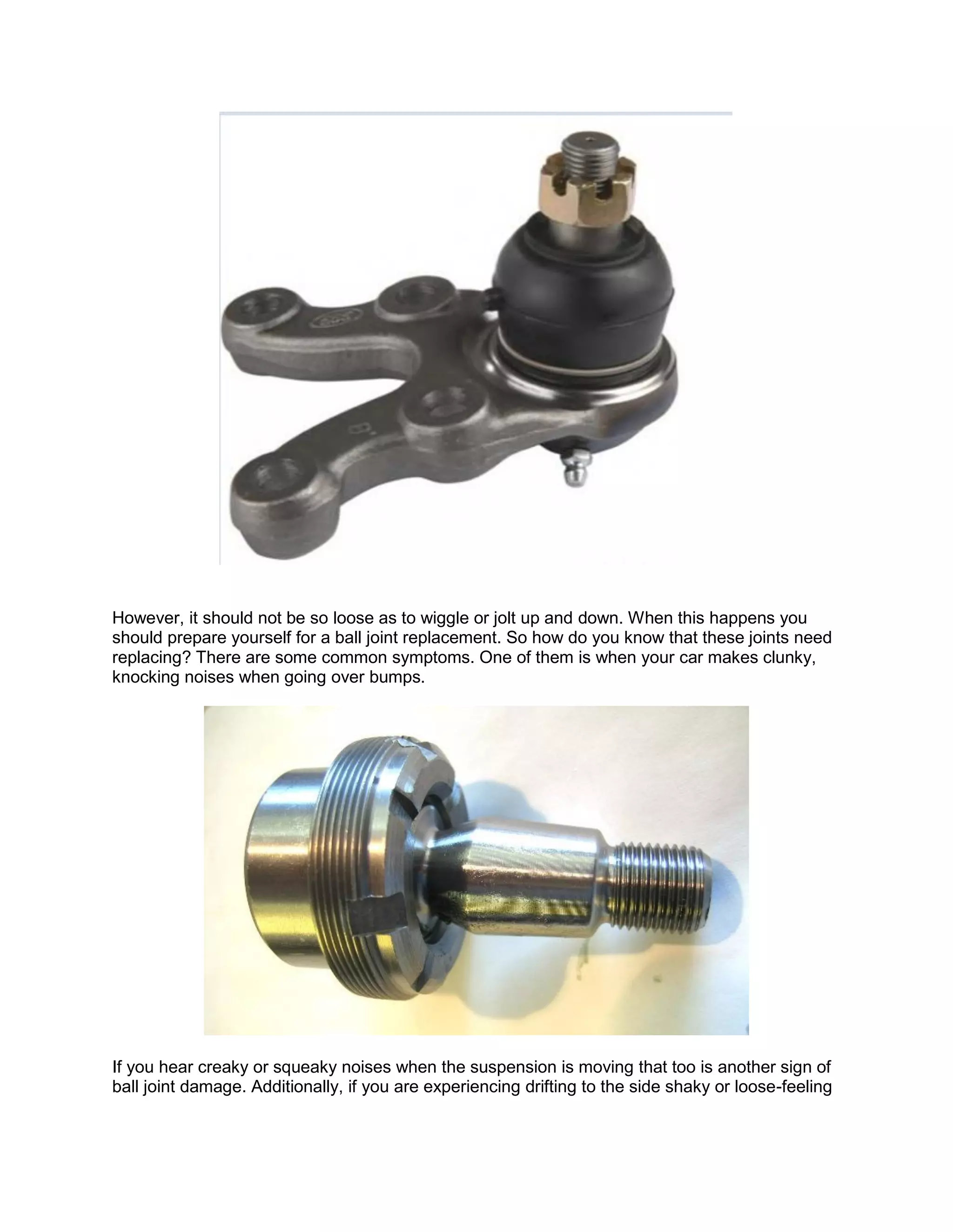 Things you should know about ball joints | PDF