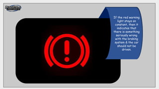 Things you Should Know About Brake Hydraulic System Warning Light | PPTX