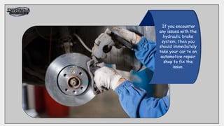 Things you Should Know About Brake Hydraulic System Warning Light | PPTX