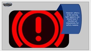 Things you Should Know About Brake Hydraulic System Warning Light | PPTX