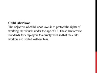 Things You Should Know about Child Labor Laws | PPTX