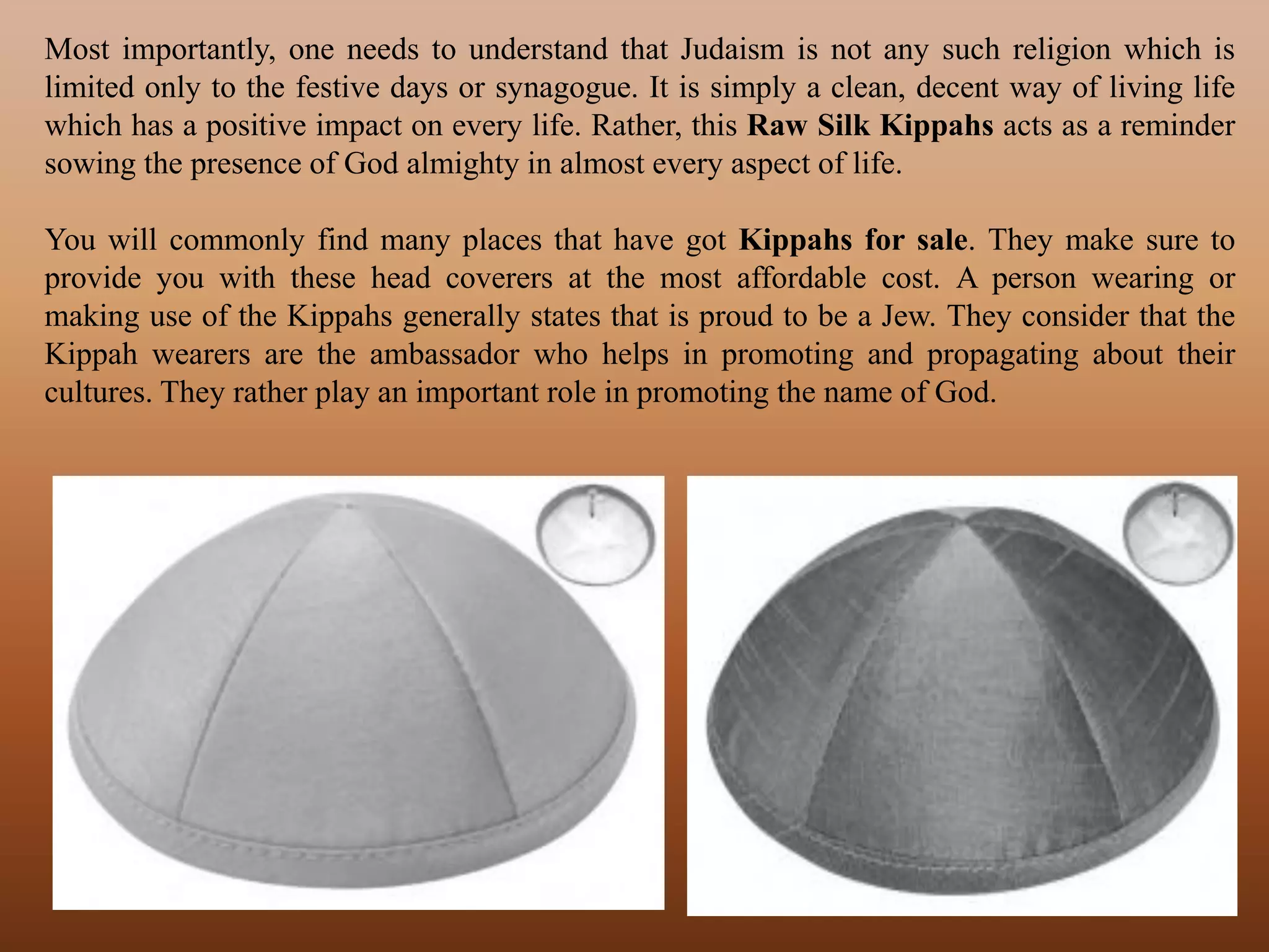 Things you should know about kippah | PPT