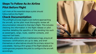 Things You Should Know As An Airline Pilot | PPTX | Air Travel | Travel ...