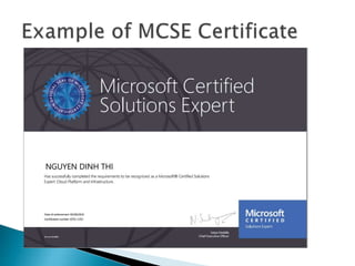 Step by Step to learn Azure and get MCSE | PPT | Free Download