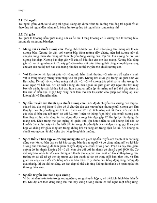 SINH LÝ THÍNH GIÁC | PDF