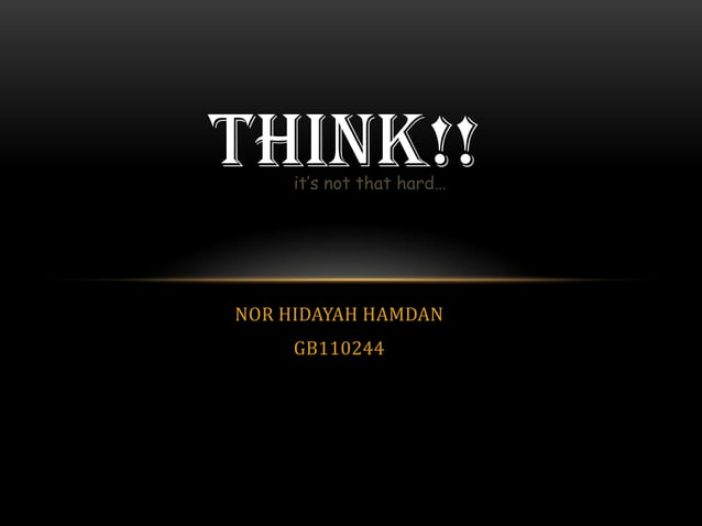 Think!! | PPTX