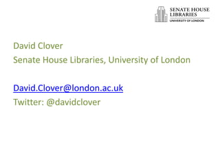 Think big by David Clover | PPT