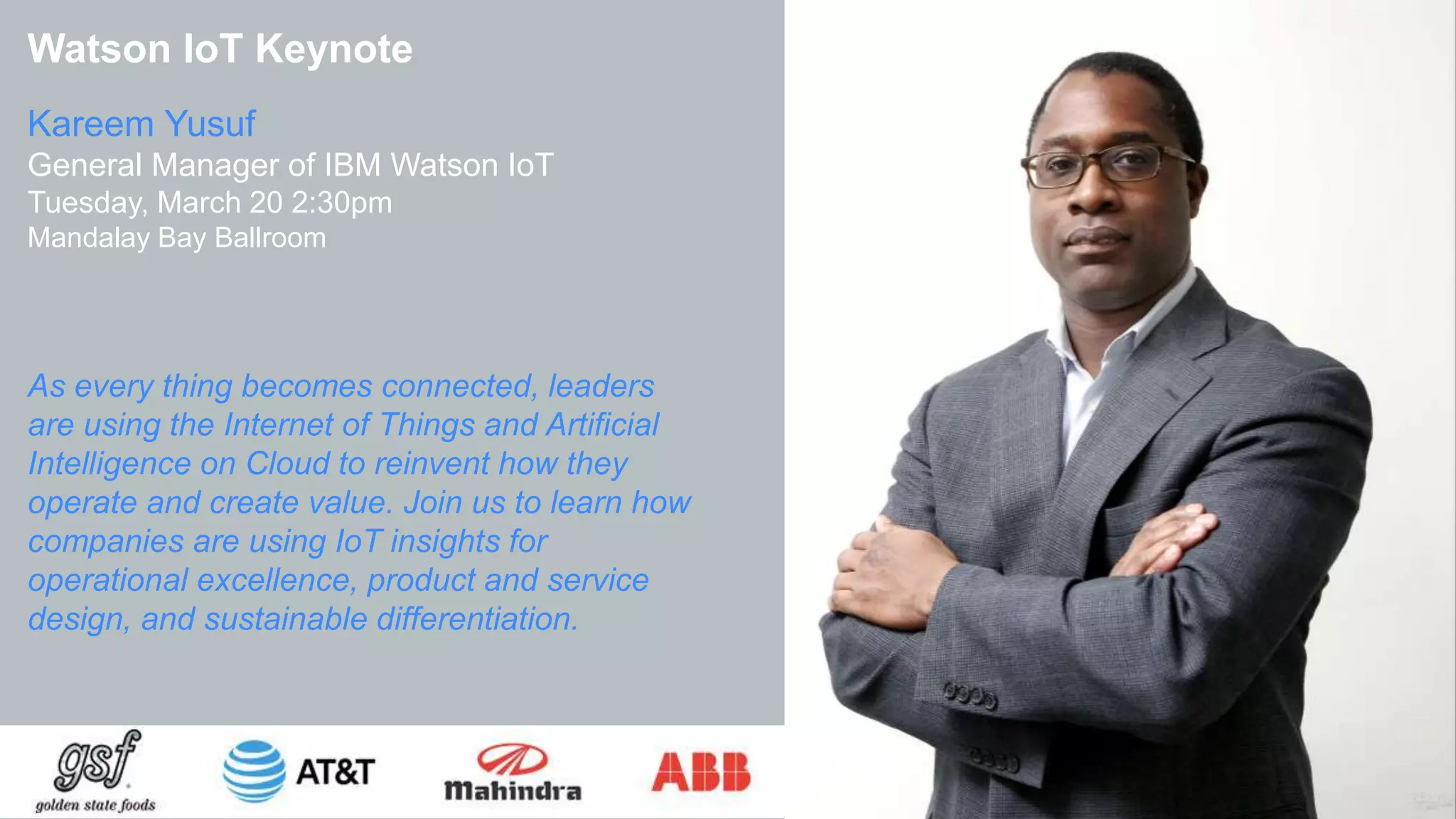 Watson IoT at Think 2018 | PPT