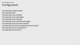 Think 2018 - MicroProfile OpenAPI | PPT