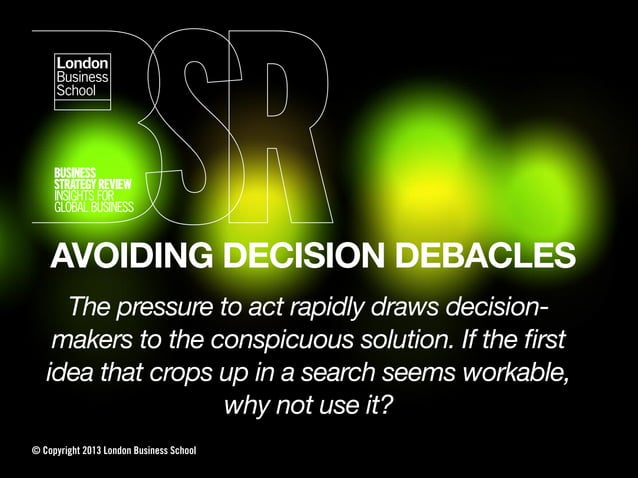 Avoiding Decision Debacles by Business Strategy Review | PPT