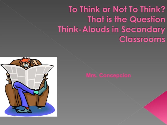 Think Alouds | PPT | Education