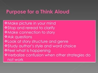 Think Alouds | PPT