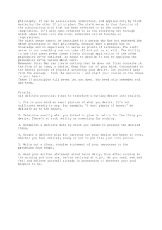 Think and grow rich 13 principles | PDF