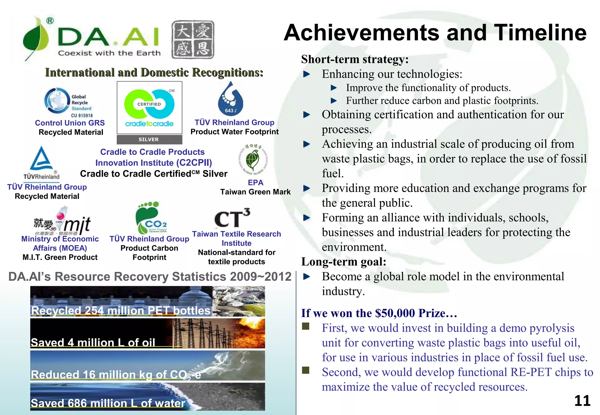 Think beyond plastic da.ai technology 20130310 | PPT