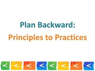 Think Big, Plan Backward: Two Design Principles for Sound Curriculum ...