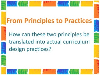Think Big, Plan Backward: Two Design Principles for Sound Curriculum ...