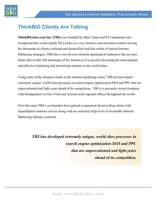 Think Big White Paper | PDF