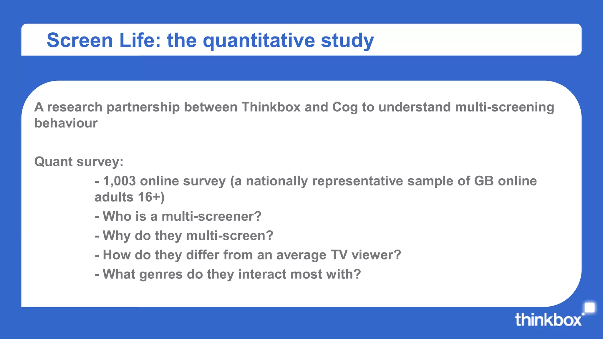 Thinkbox screen life multiscreening stats | PPTX