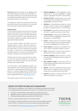 Strategic Selection of Indicators | PDF | Business | Business and Finance