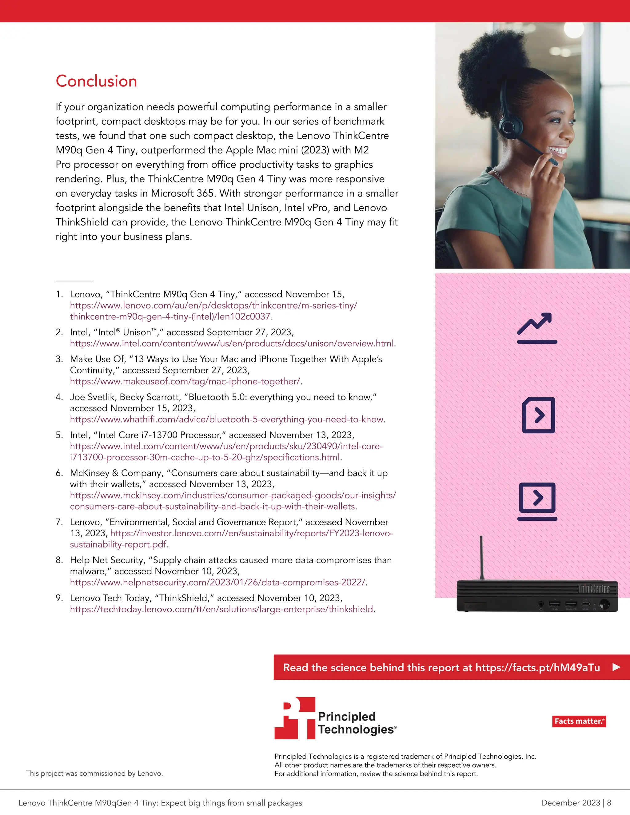 Lenovo ThinkCentre M90q Gen 4 Tiny: Expect big things from small packages | PDF