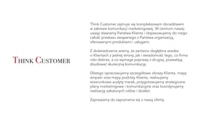 Think Customer - oferta | PDF | Marketing and Advertising | Business