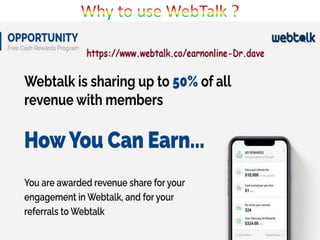 Think and decide : Why use WebTalk ? | PPT