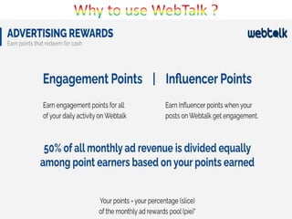 Think and decide : Why use WebTalk ? | PPT