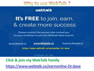 Think and decide : Why use WebTalk ? | PPT | Free Download